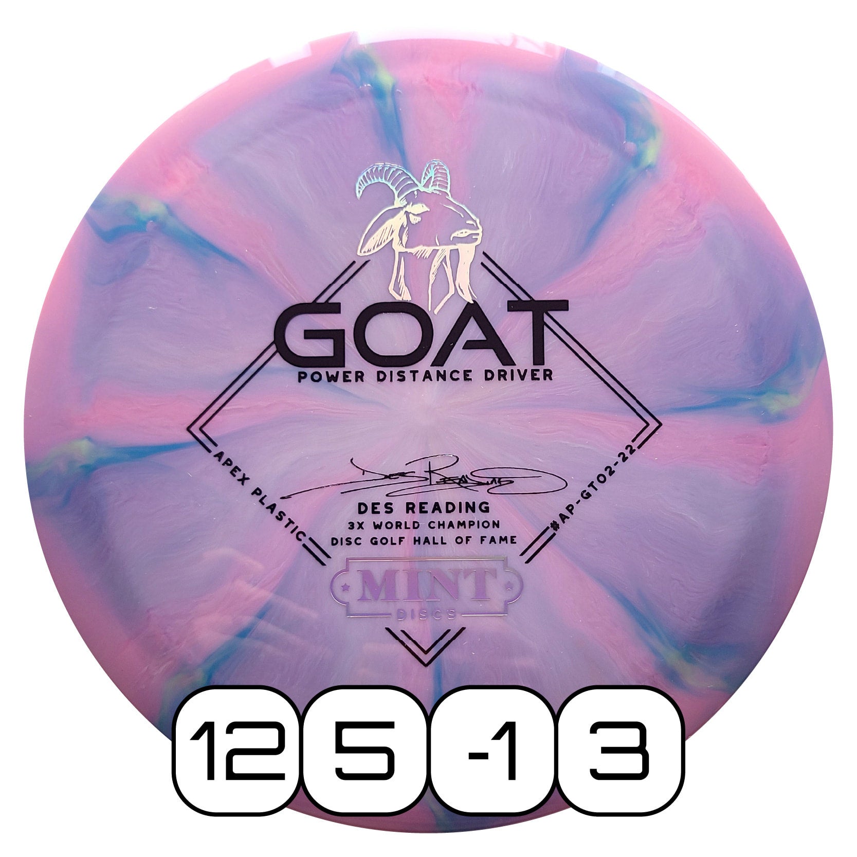 Mint Swirly Apex Goat - Des Reading Signature | Overstable Distance ...